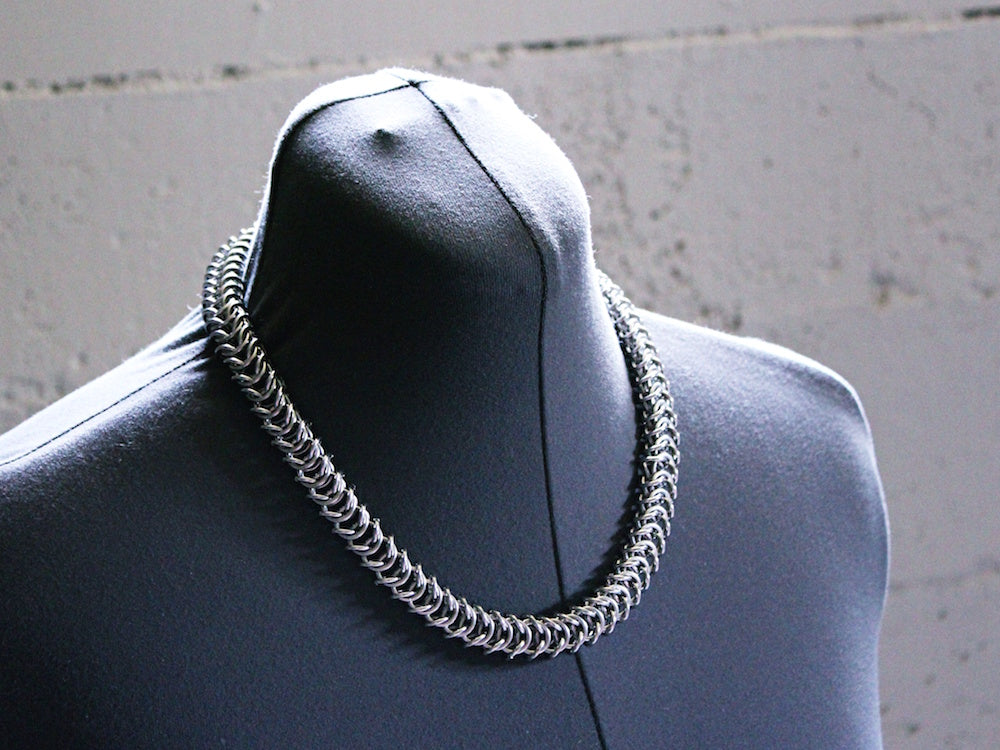 Men's Stainless Steel Silver King's Link Necklace – San Filippo Leather