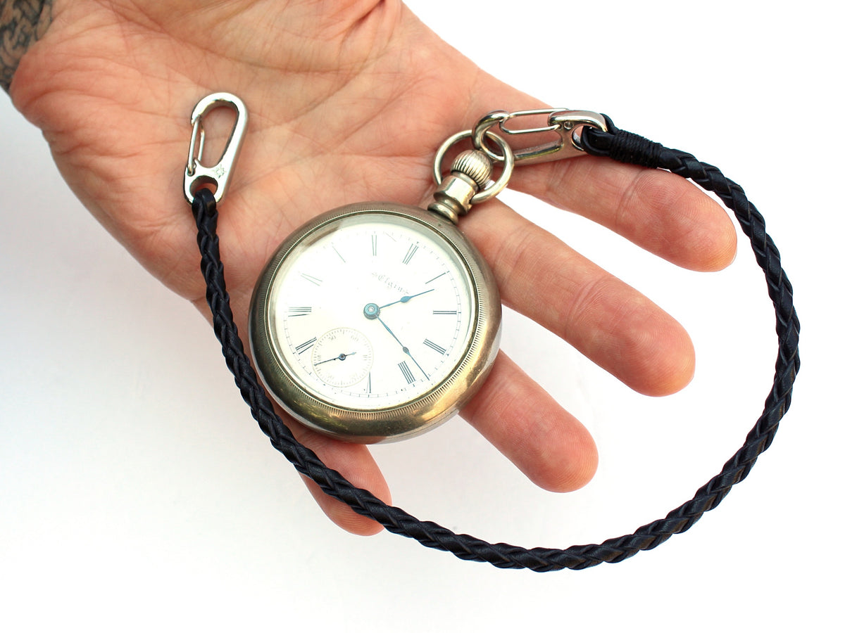 Braided Leather Pocket Watch Chain – San Filippo Leather