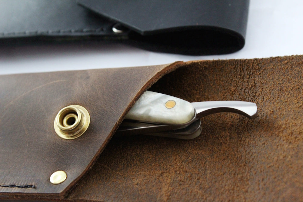 Straight Edge Razor Leather Case Personalized – San Filippo Leather